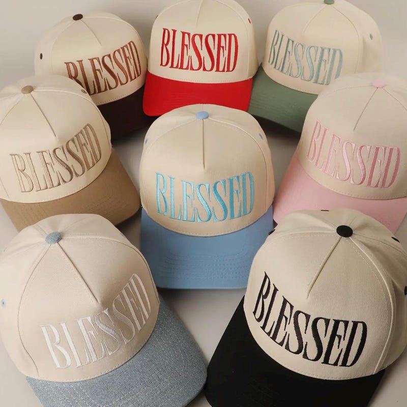 Trucker Hats With Blessed - Etsy