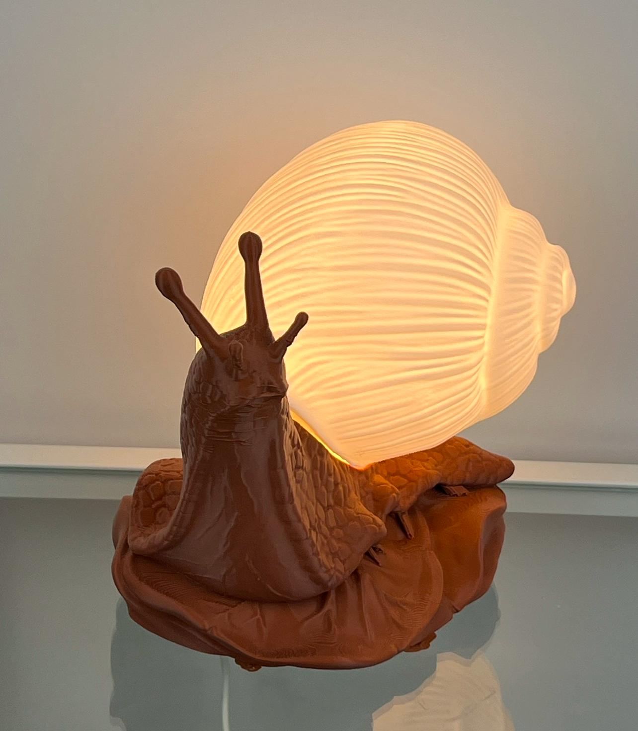 Snail Lamp -decorative USB Night Light for Home or Office - 3D Printed ...