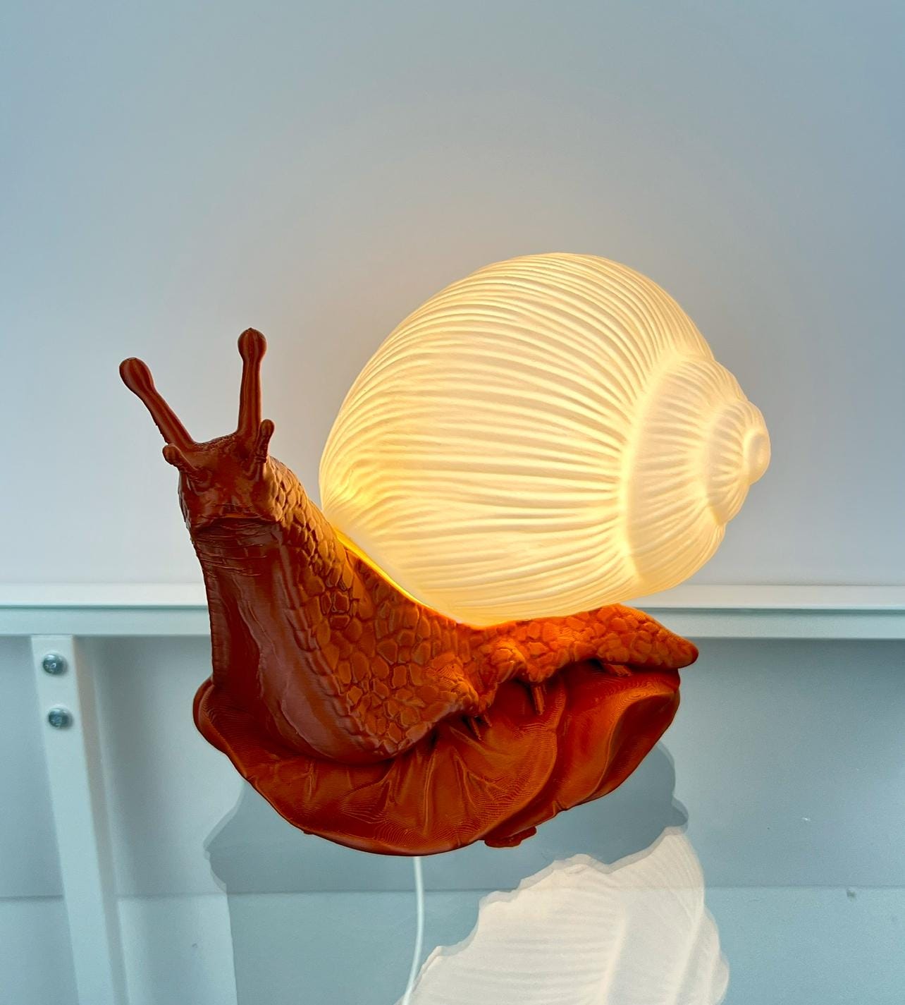 Snail Lamp -decorative USB Night Light for Home or Office - 3D Printed ...