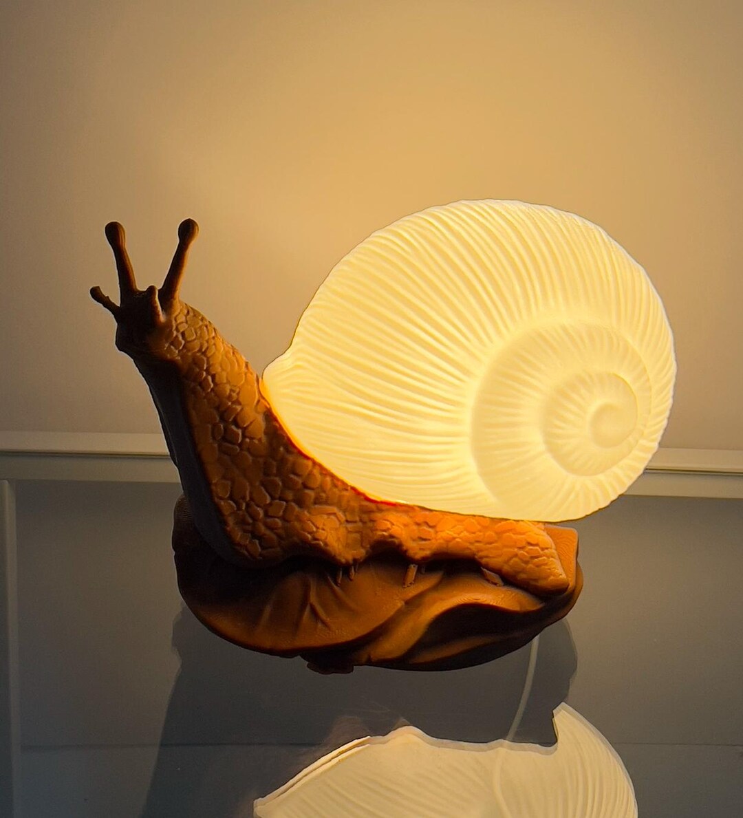Snail Lamp -decorative USB Night Light for Home or Office - 3D Printed ...