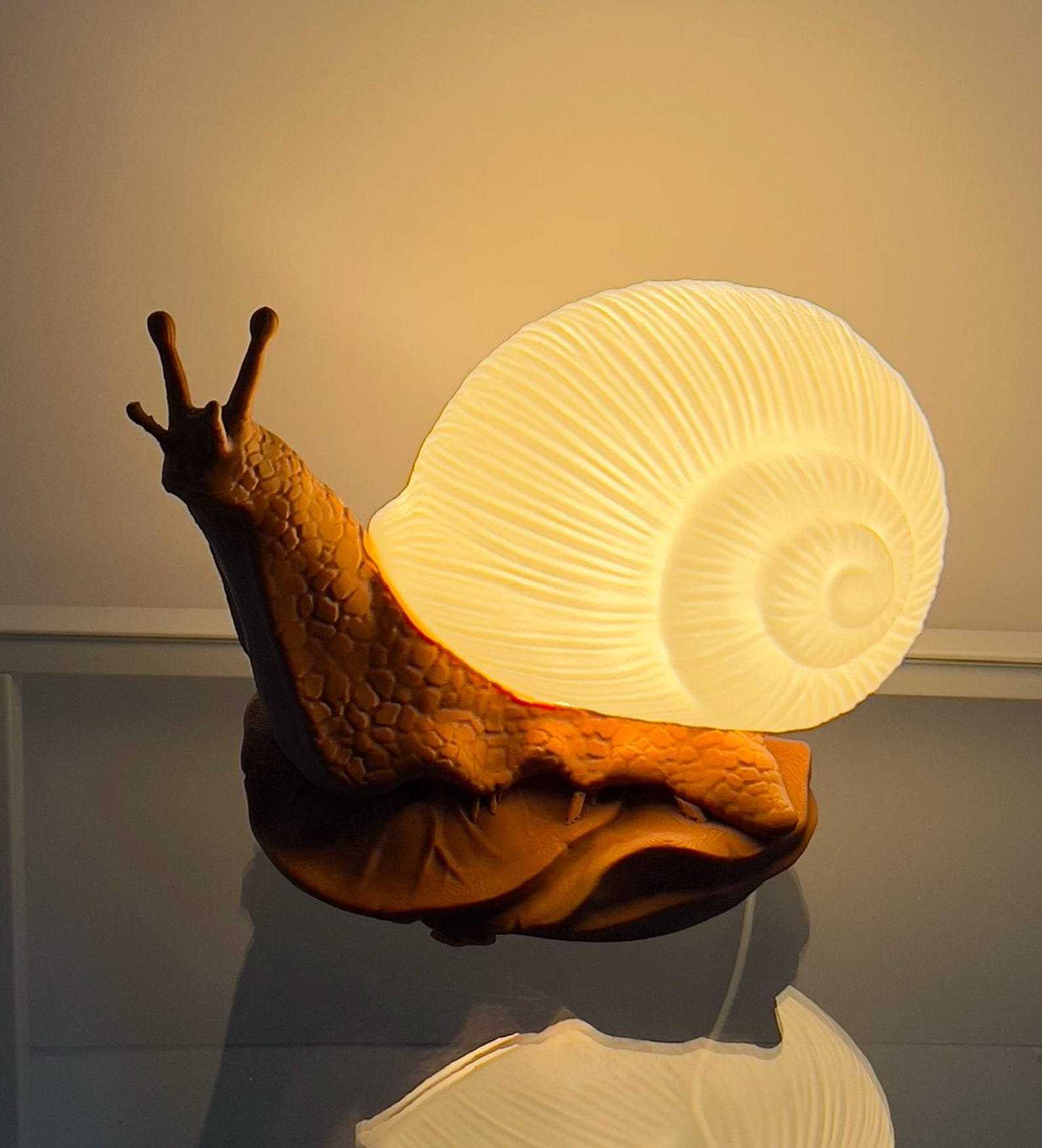 Snail Lamp -decorative USB Night Light for Home or Office - 3D Printed ...