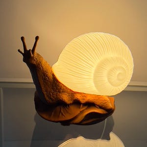 Snail Lamp -decorative USB Night Light for Home or Office - 3D Printed ...