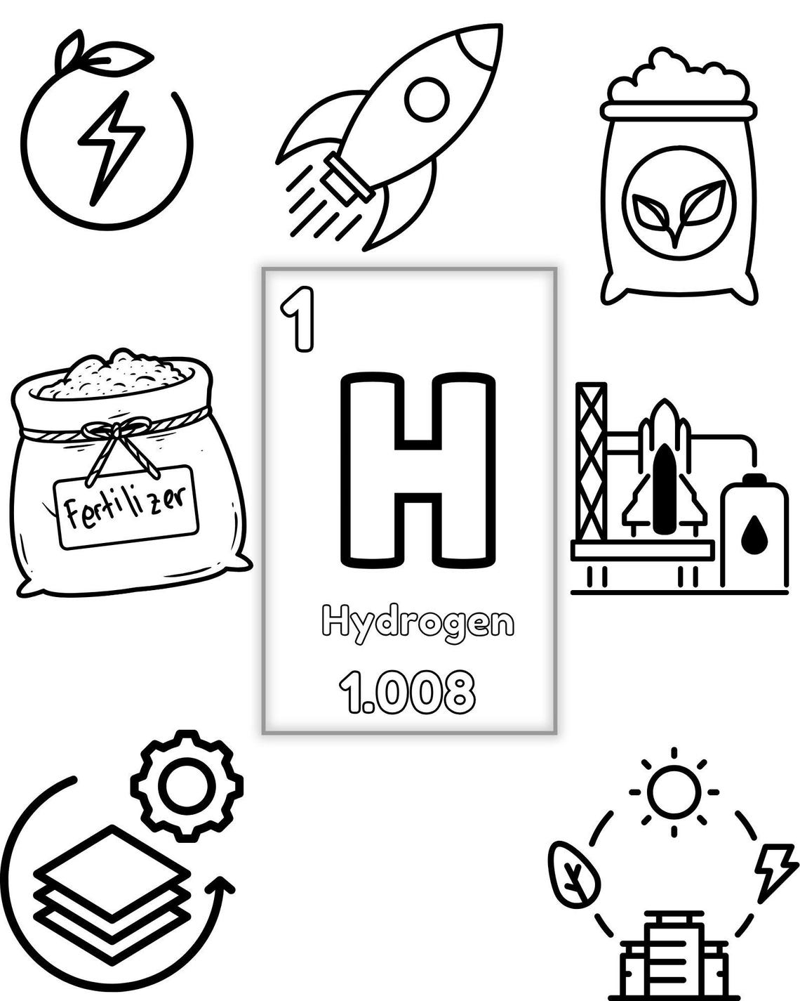 Periodic Table of Elements Coloring Book - Etsy