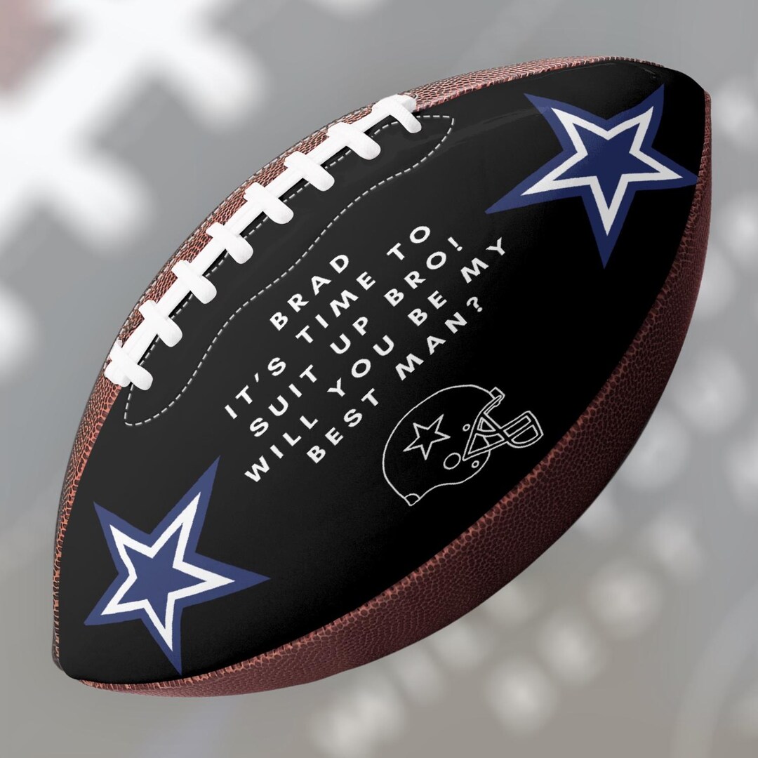 Personalized Groomsmen Proposal Football Gift, NFL Inspired - Etsy