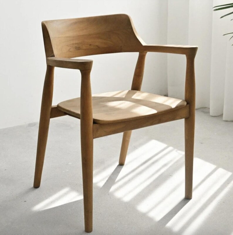 Teak Dining Set (large Table + 6 Chairs) - Etsy