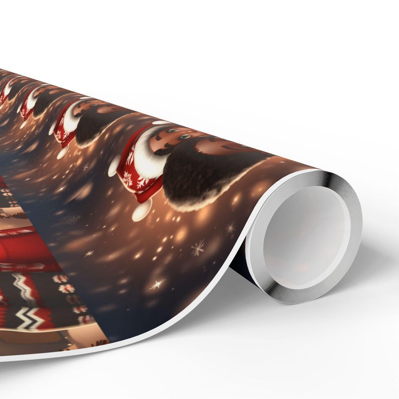 African American Wrapping Paper, Holiday Wrapping Paper, Christmas Gift ...