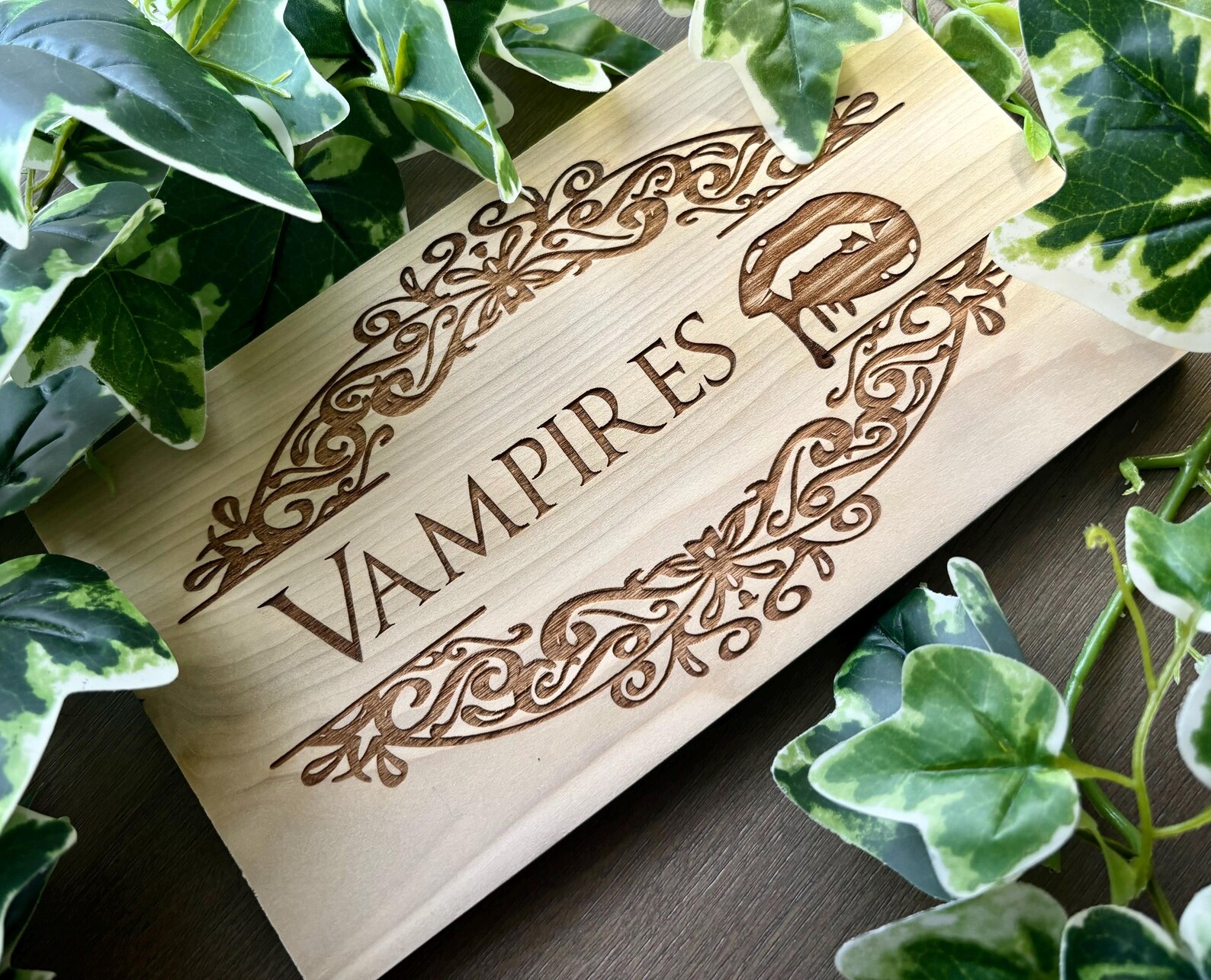 Vampires Wood Sign, Twilight Decor, Team Edward, Bookish Merch, New ...