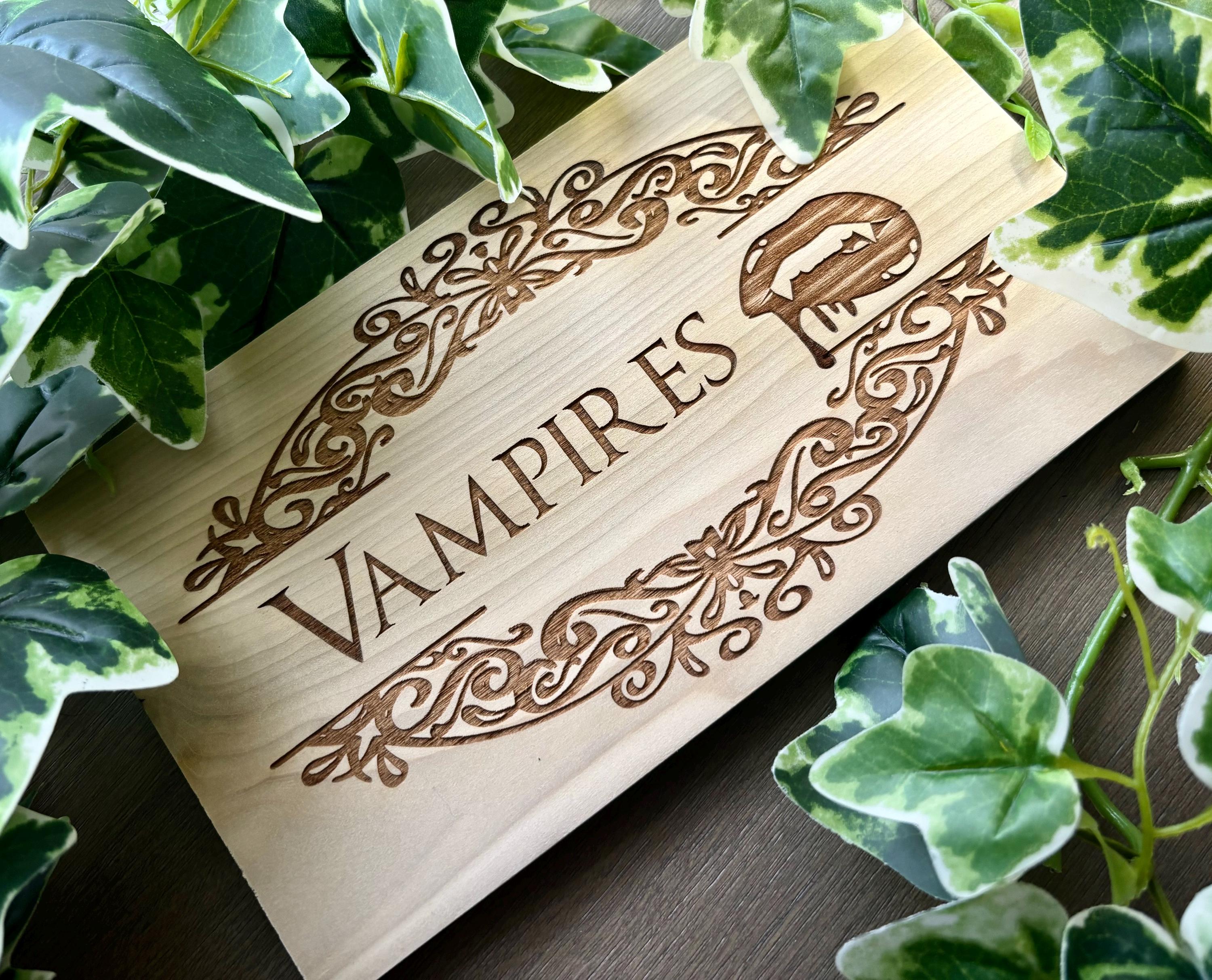 Vampires Wood Sign, Twilight Decor, Team Edward, Bookish Merch, New ...