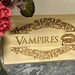 Vampires Wood Sign, Twilight Decor, Team Edward, Bookish Merch, New ...