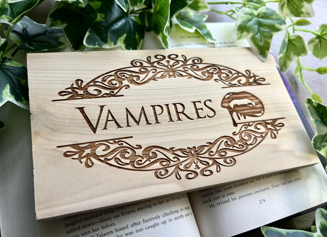 Vampires Wood Sign, Twilight Decor, Team Edward, Bookish Merch, New ...