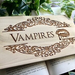 Vampires Wood Sign, Twilight Decor, Team Edward, Bookish Merch, New ...