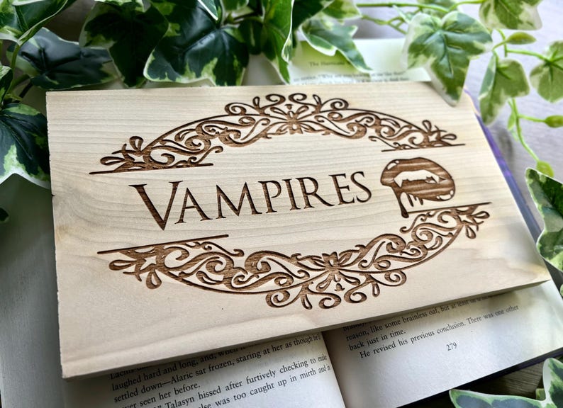 Vampires Wood Sign, Twilight Decor, Team Edward, Bookish Merch, New ...