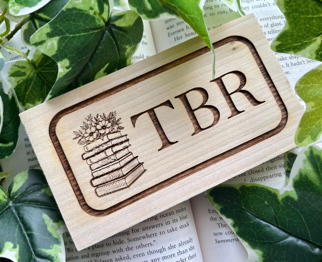 TBR Bookshelf Wood Sign, Bookish Decor, to Be Read Sign, Library Sign ...