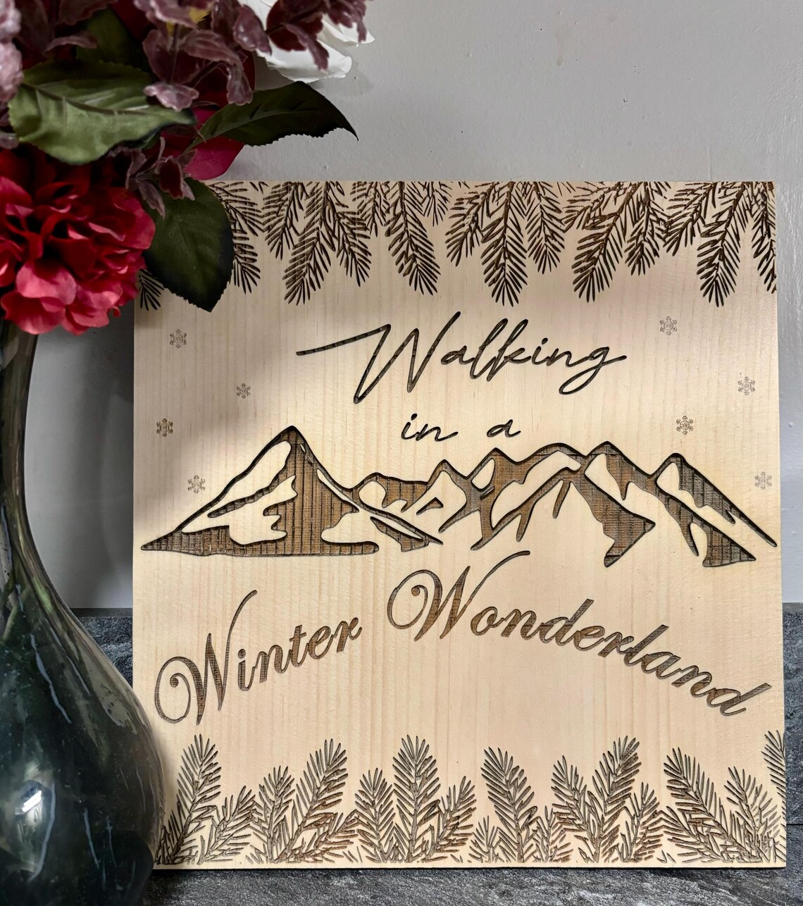 Walking in a Winter Wonderland Wood Christmas Sign, Christmas Decor ...