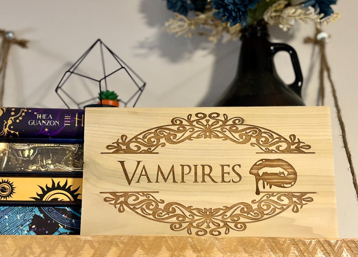 Vampires Wood Sign, Twilight Decor, Team Edward, Bookish Merch, New ...