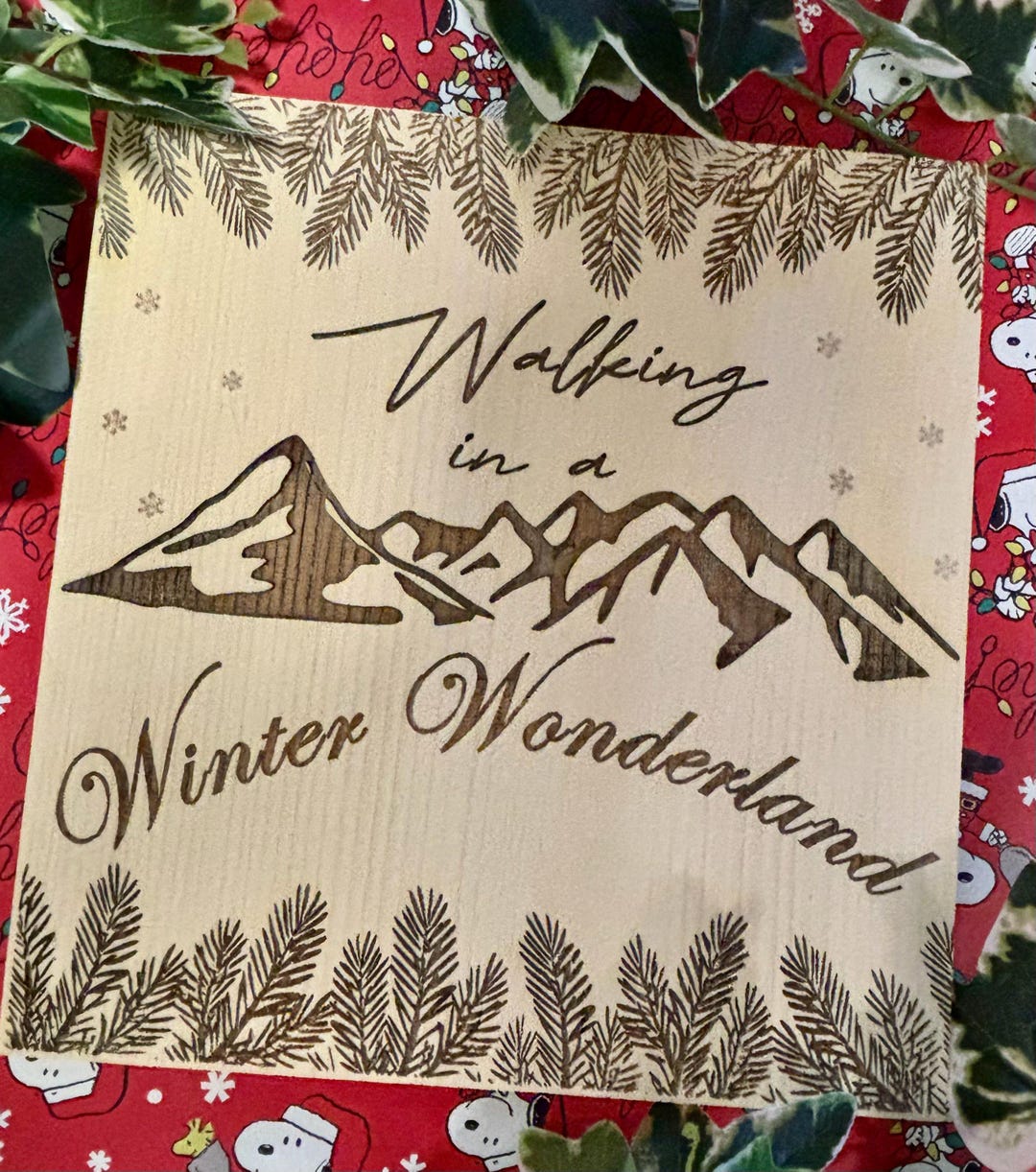 Walking in a Winter Wonderland Wood Christmas Sign, Christmas Decor ...