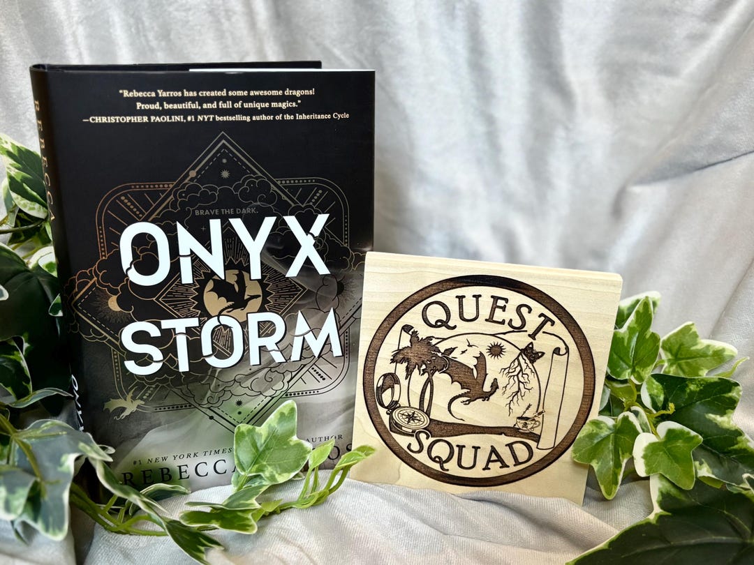 Ridoc Quest Squad Patch Sign, Fourth Wing, Onyx Storm, Empyrean Series ...