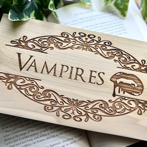 Vampires Wood Sign, Twilight Decor, Team Edward, Bookish Merch, New ...