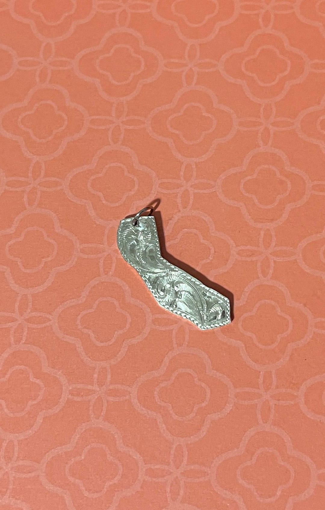 Engraved California Pendant - Etsy