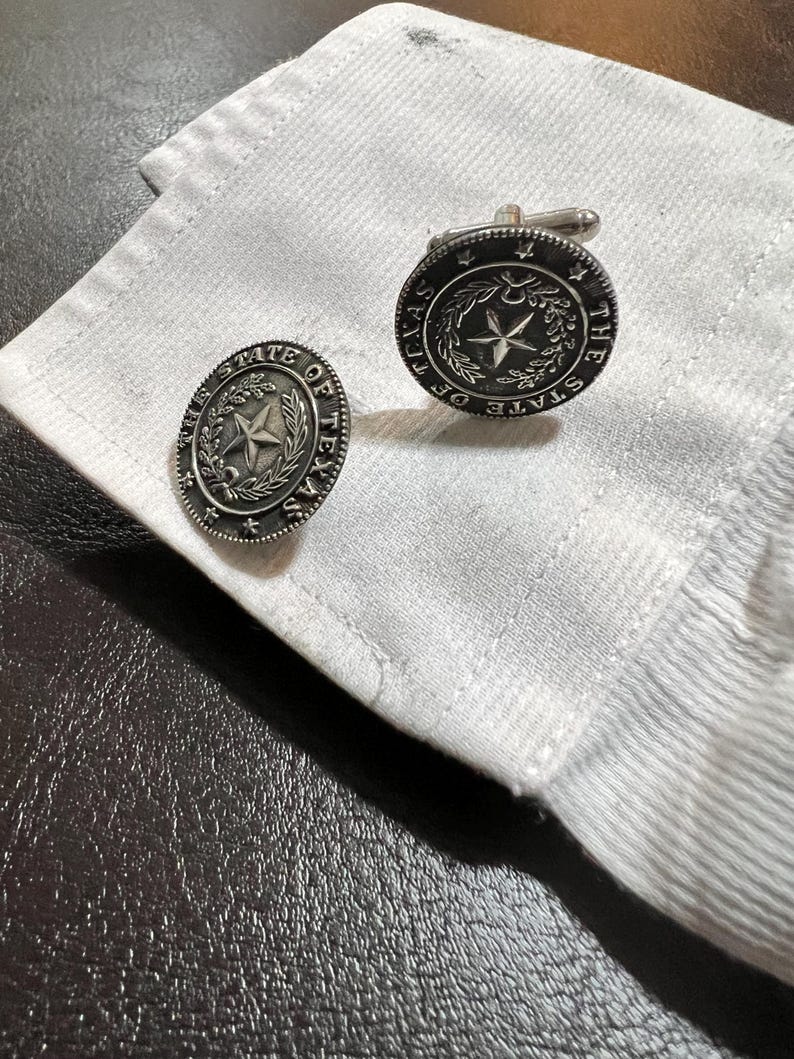 State of Texas Seal Sterling Silver Cufflinks - Etsy