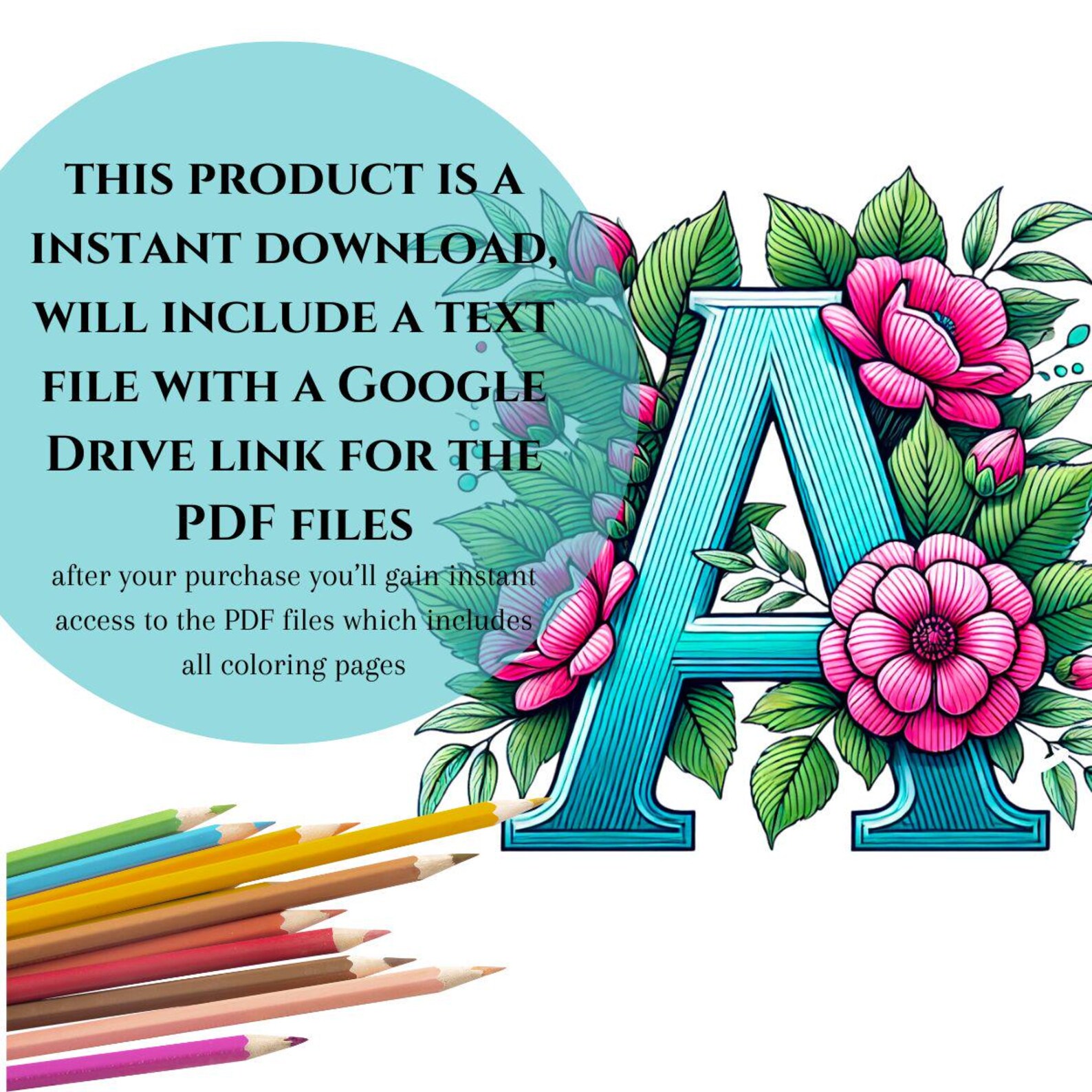 Flower Alphabet Coloring Pages, Kid Coloring, Alphabet Children ...