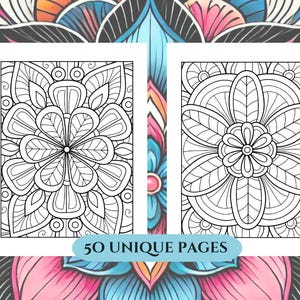50 Mandala Coloring Pages, Mandala Coloring, Mandala Coloring Book ...