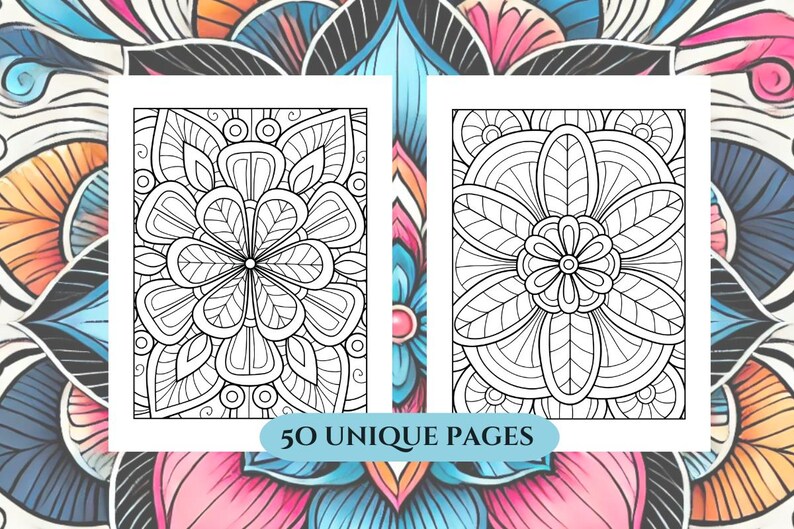 50 Mandala Coloring Pages, Mandala Coloring, Mandala Coloring Book ...