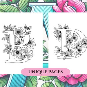 Flower Alphabet Coloring Pages, Kid Coloring, Alphabet Children ...