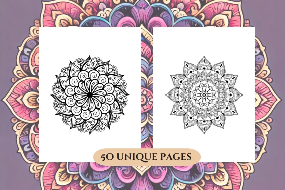50 Mandala Coloring Pages, Mandala Coloring, Mandala Coloring Book ...