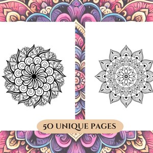 50 Mandala Coloring Pages, Mandala Coloring, Mandala Coloring Book ...