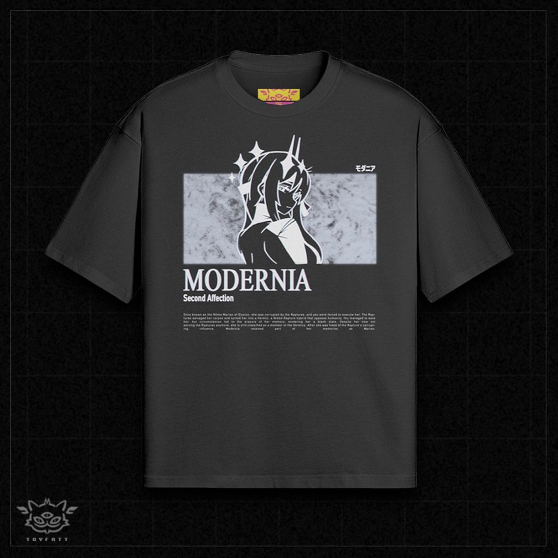 Second Affection Modernia 280gsm NIKKE Graphic Boxy Cotton T-shirt - Etsy