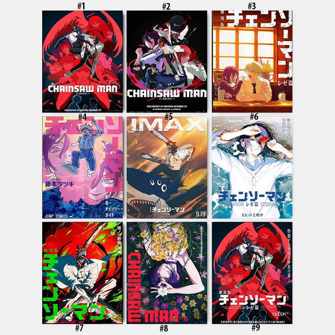 Custom Chainsaw Man Reze Arc Movie Poster wall art home decoration ...