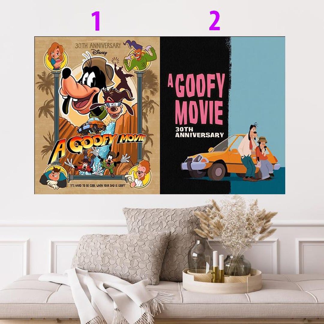 A Goofy Movie Official 30th Anniversary Posters Wall Art Home ...