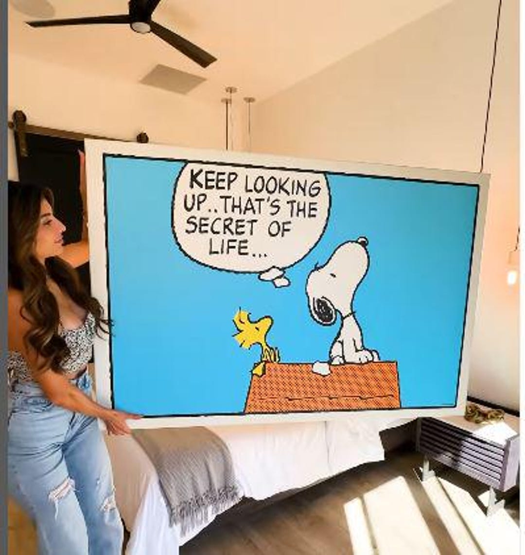 Keep Looking up Poster/canvas - Funny Cartoon Print - Best Gift - Etsy