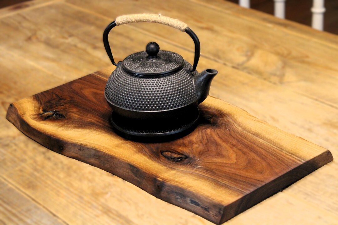 Live Edge Black Walnut Centerpiece — Handcrafted Solid Wood — Elegant ...