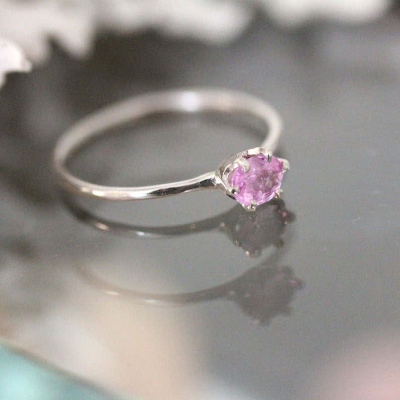 Pink Princess Pink Sapphire 14K Gold Ring Gemstone Ring - Etsy