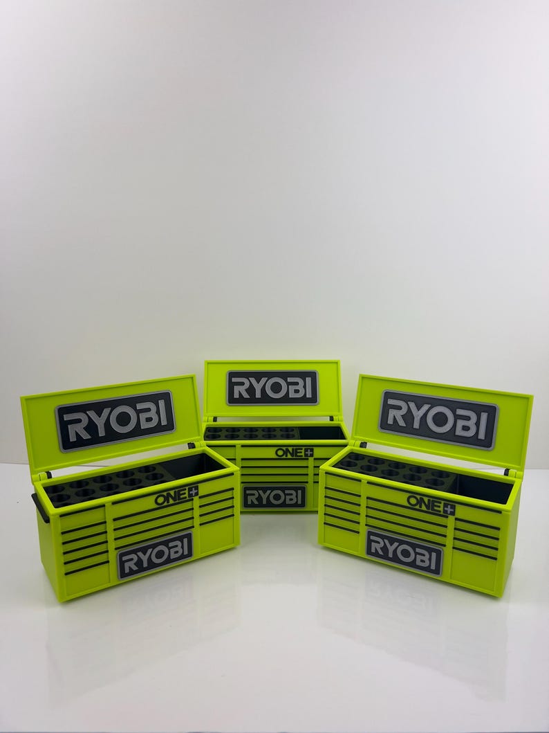 Ryo-bi Inspired Tool Chest Pen Holder – Lime Green Mini Toolbox ...
