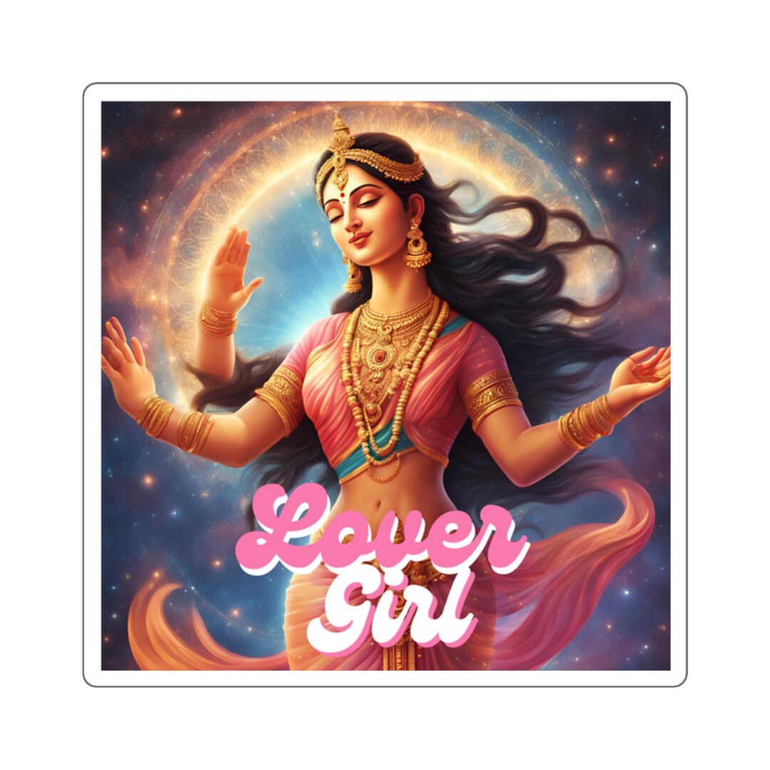 Parvati Square Sticker Hindu Goddess Decal, Laptop Decor, Spiritual ...