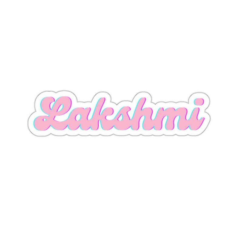 Lakshmi Sticker, Hindu Goddess Decal, Spiritual Laptop Sticker ...