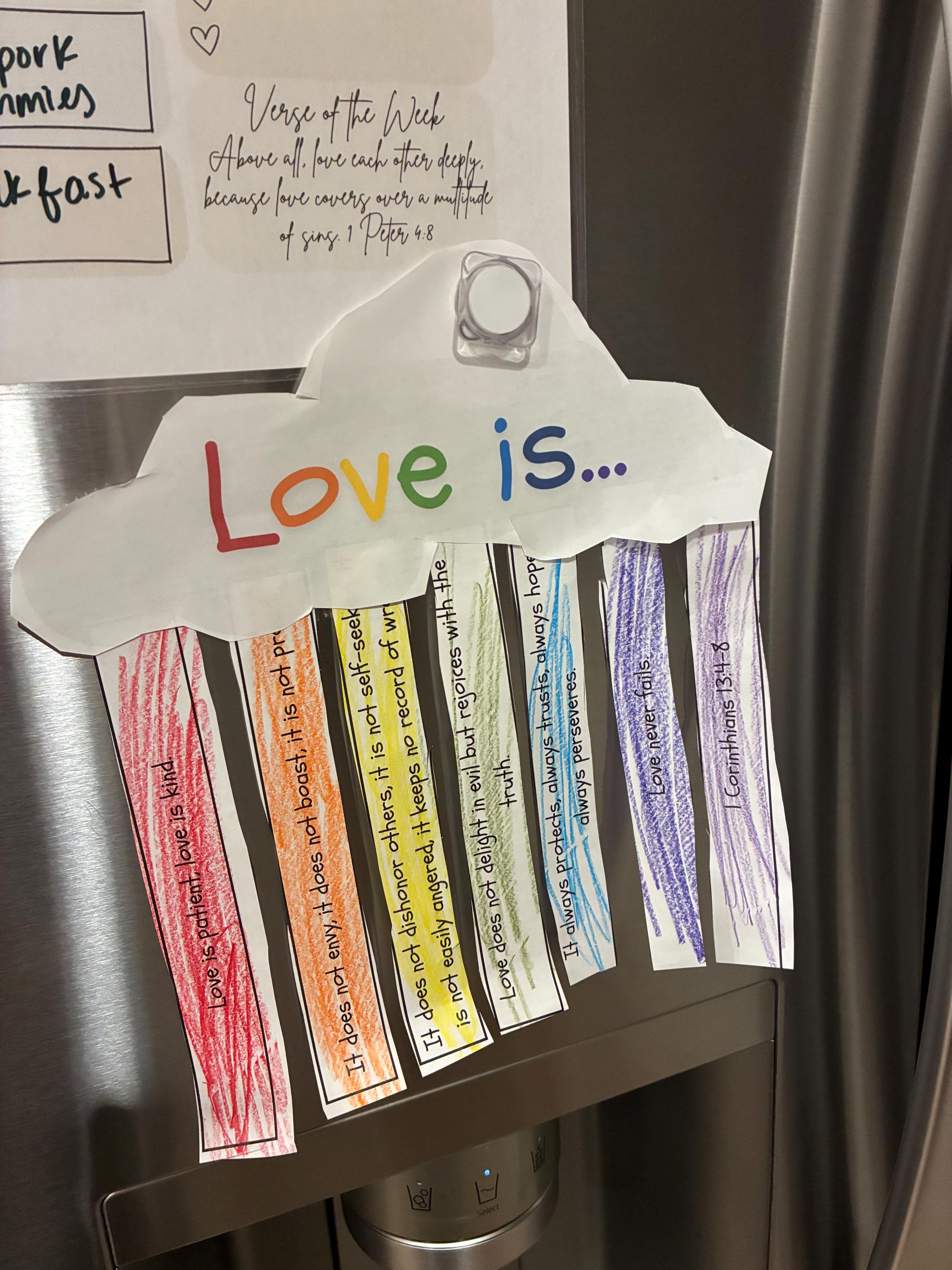1 Corinthians 13 Printable Craft | Kids Bible Verse Activity ...