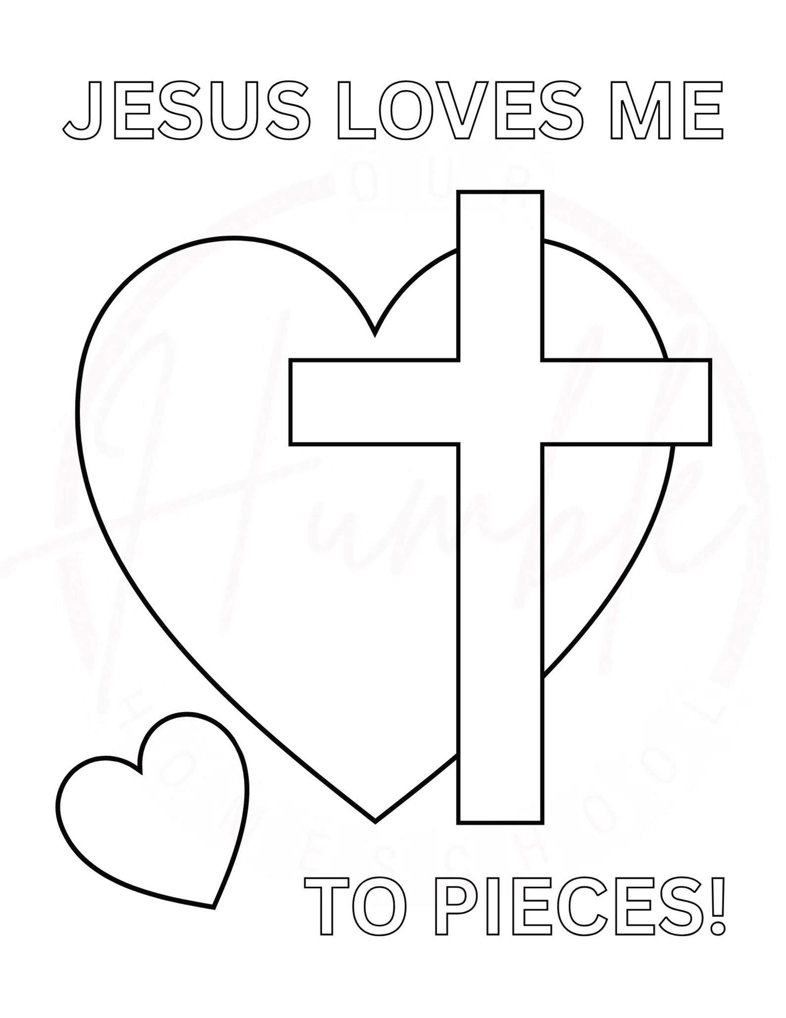 Jesus Loves Me to Pieces Craft for Kids | Christian Valentine's Day ...