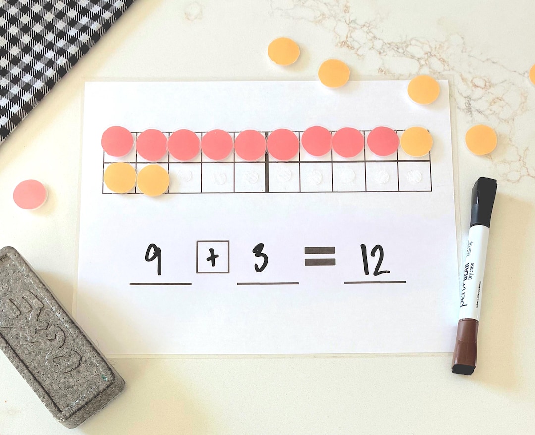 Ten Frame Printable | Early Learning Math Tool (PDF) - Etsy