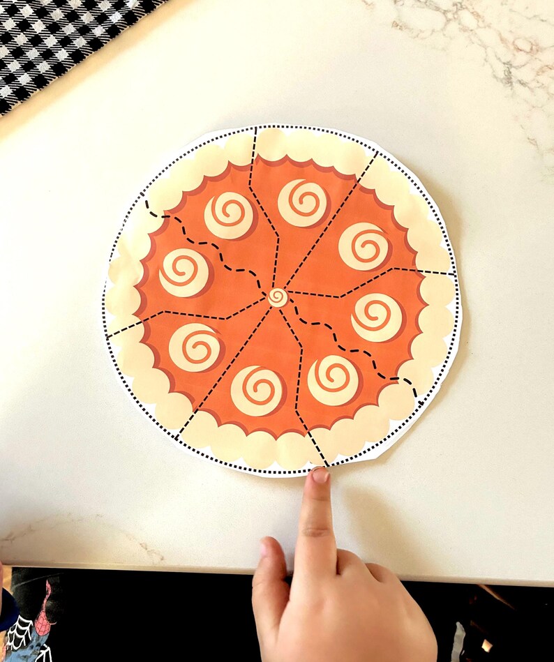 Pie Day Math Cutting and Tracing Activity, Toddler Fine Motor Skills ...
