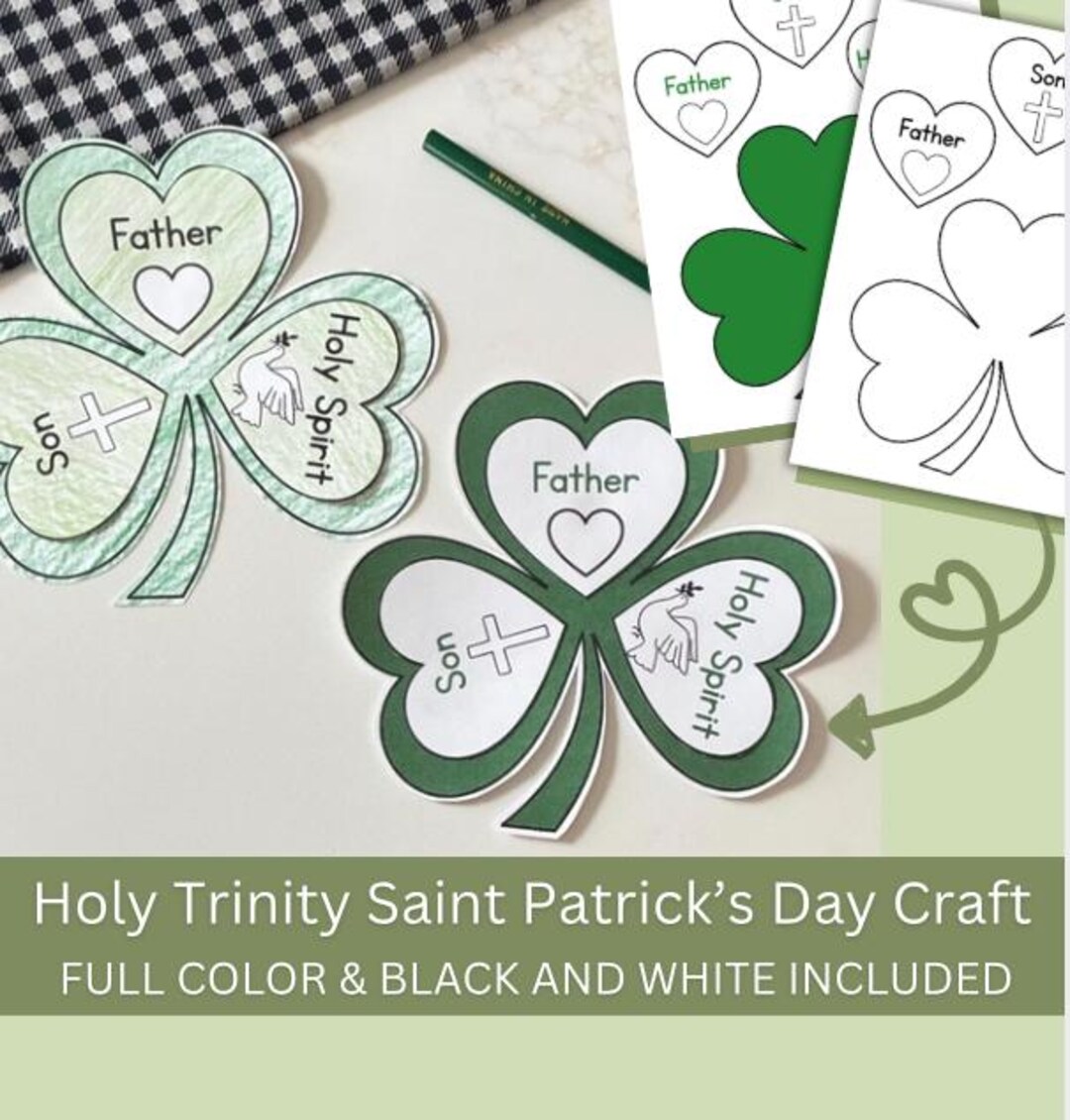 Trinity Clover St Patrick's Day Craft for Kids | Christian Saint Pattie ...