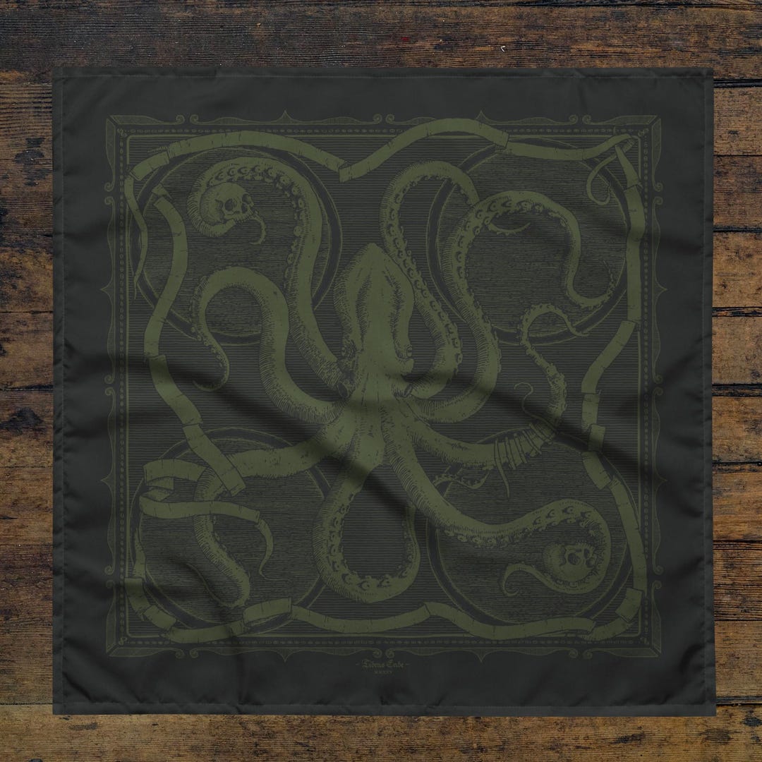 Leviathan of the Sea, All-over Print Bandana - Etsy