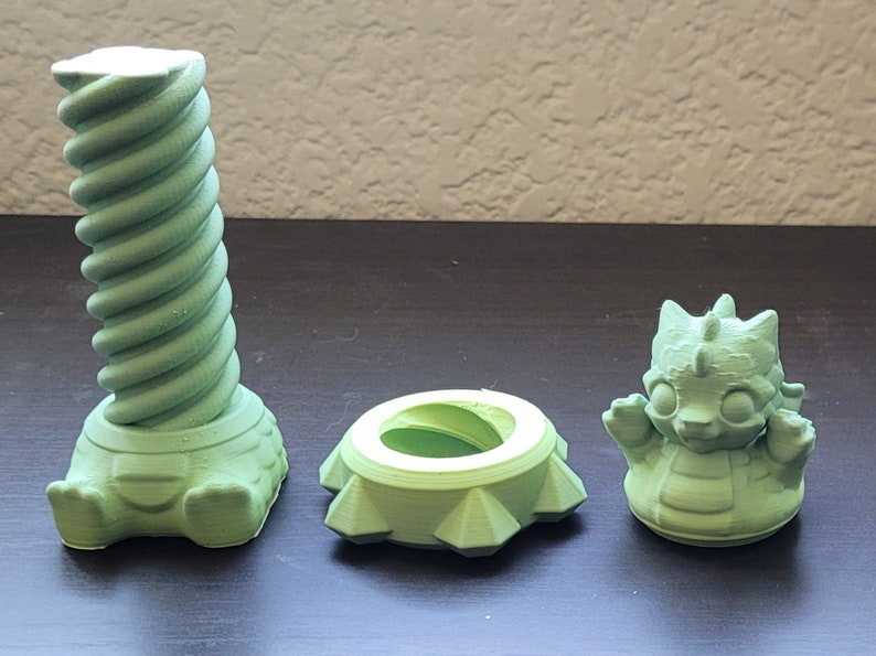 3D Printed Fidget Bolt Tiny Dragon Fantasy Fidget Spinner - Etsy