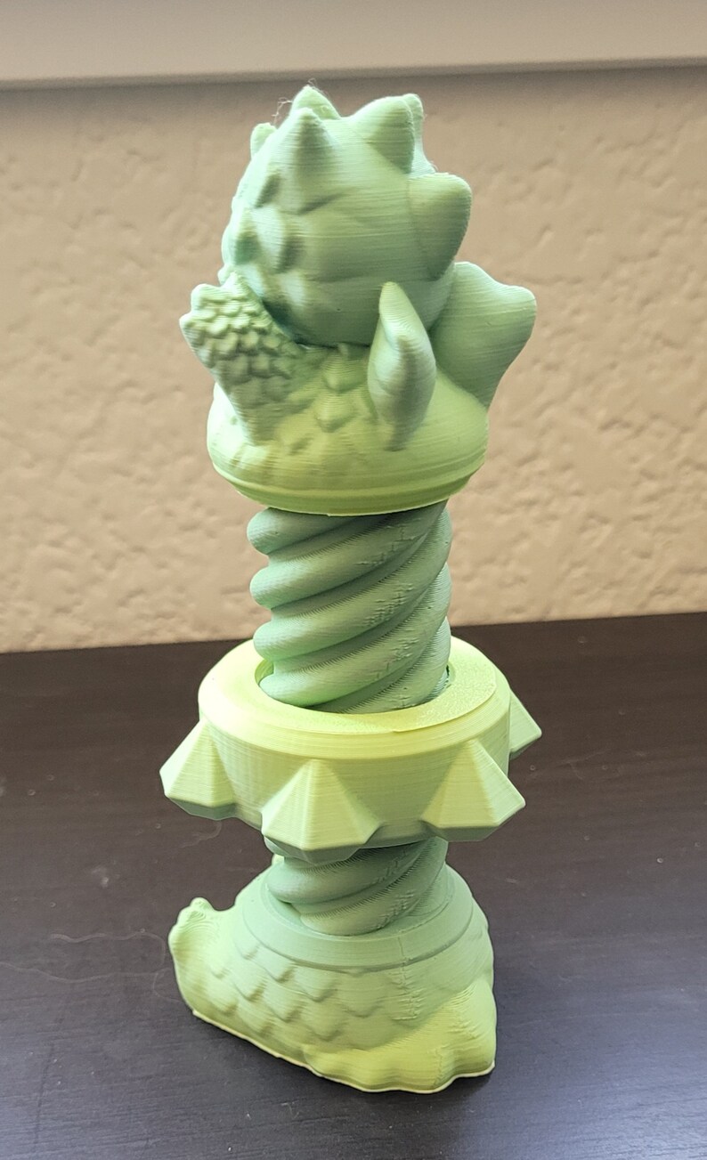 3D Printed Fidget Bolt Tiny Dragon Fantasy Fidget Spinner - Etsy