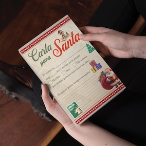 Carta a Santa Para Imprimir - Descarga Inmediata - Etsy