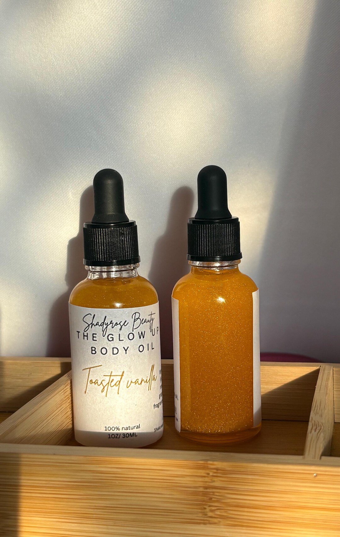 The Glow up Body Oil “toasted Vanilla”./glow Oil/ Body Oil/ Natural Oil ...