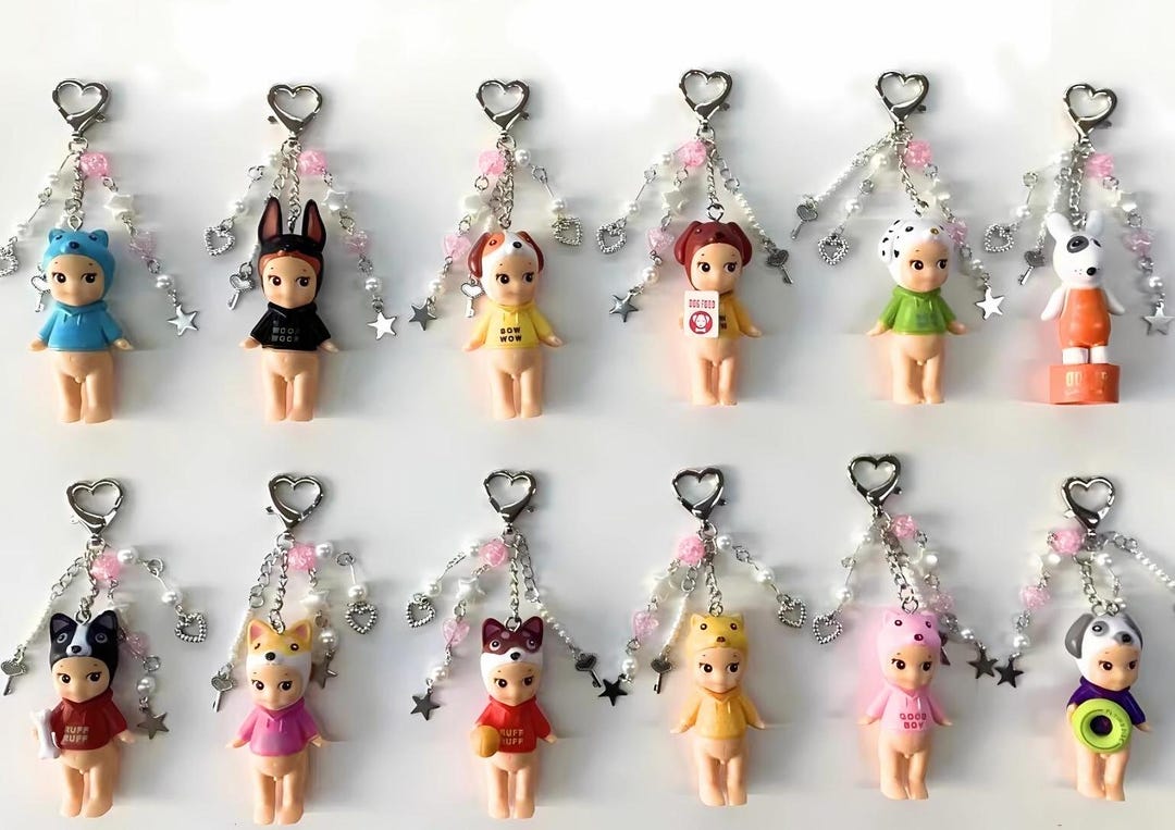 Sonny Angel Keychain Cute Acrylic Kawaii Keychain for Bags, Backpacks ...